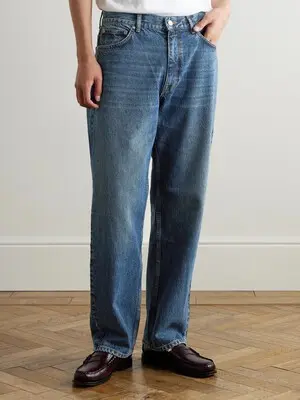 Nn07 Otis 1847 Straight-leg Stonewashed Jeans - Blue