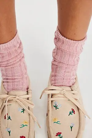 Free People Overdyed Trouser Socks Blush