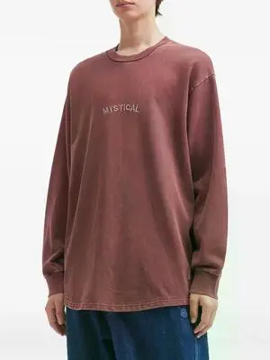 AFTERMATHS Embroidered Crew-neck Sweatshirt