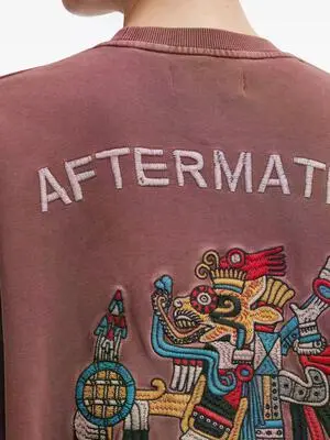 AFTERMATHS Embroidered Crew-neck Sweatshirt