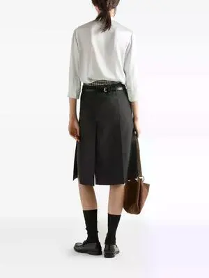 Prada Satin Crepe Shirt - Neutrals