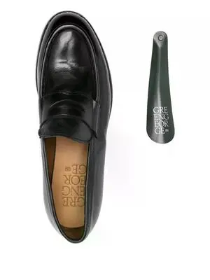 GREEN GEORGE Penny Leather Loafers