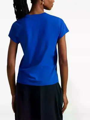 Polo Ralph Lauren Embroidered Cotton T-shirt - Blue