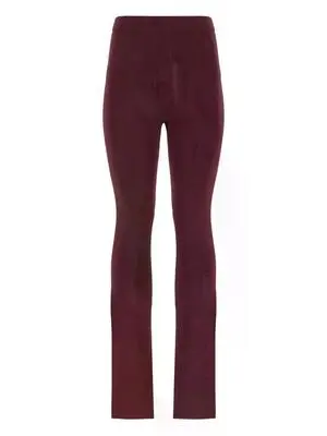 LANEUS Ribbed Flared Trousers