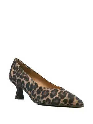 PEDRO MIRALLES 60mm Leopard Print Pointed-toe Pumps