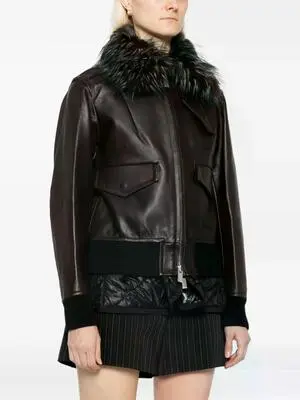 Sacai 2-in-1 Leather Jacket