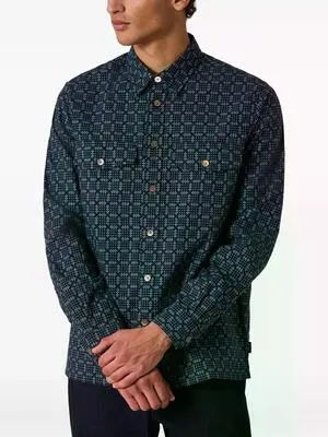 Paul Smith Geometric-print Pocket Shirt