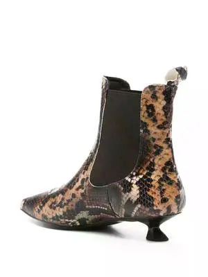 PEDRO MIRALLES Snakeskin Pointed-toe Boots