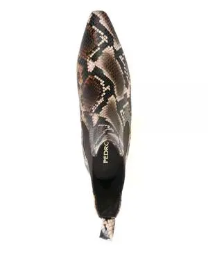 PEDRO MIRALLES Snakeskin Pointed-toe Boots