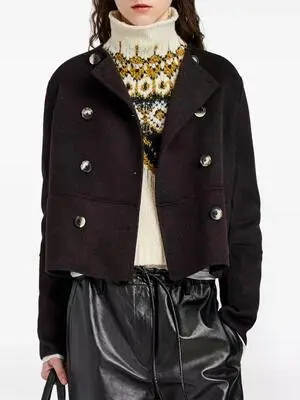 Proenza Schouler White Label Courtney Double-breasted Wool Jacket - Brown