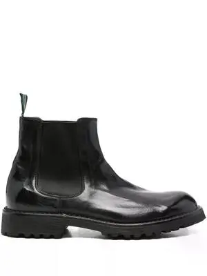 Green George Paneled Boots For Men
