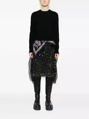 Sacai Sequin-embellished Skirt