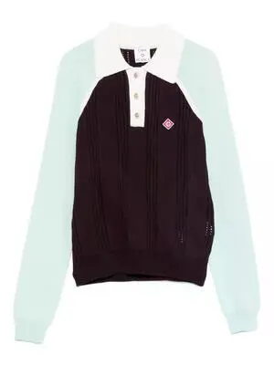 Casablanca Colourblock Polo Top