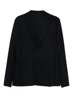 Harris Wharf London Single-breasted Wool Blazer - Blue