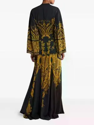 Etro Printed Flared Maxi Dress