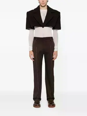SONIA CARRASCO Stitched Front Trousers