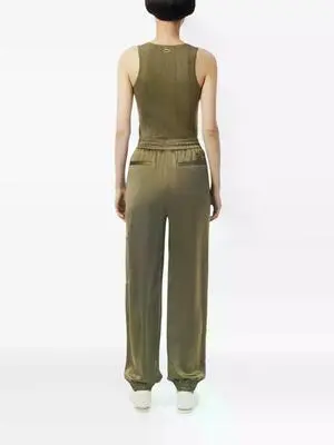 Lacoste Satin Trousers With Zip Pockets