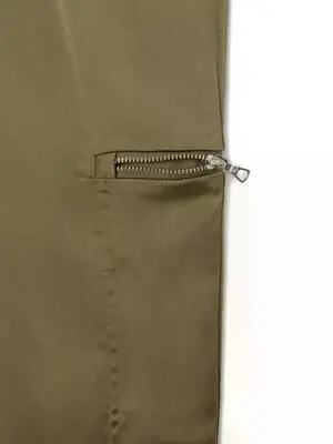 Lacoste Satin Trousers With Zip Pockets