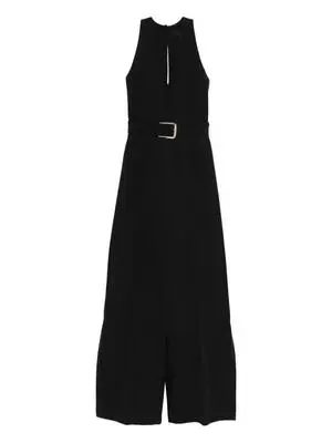 Liu Jo Belted V-neck Jumpsuit - Black