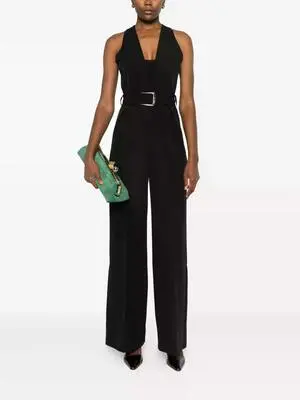 Liu Jo Belted V-neck Jumpsuit