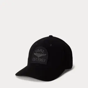 Ralph Lauren Washed Wool Twill Cap - Polo Black