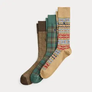 Ralph Lauren Patterned Trouser Sock 3-pack - Multi