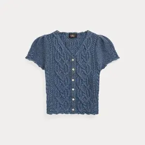 Ralph Lauren Linen-blend Cable-knit Top
