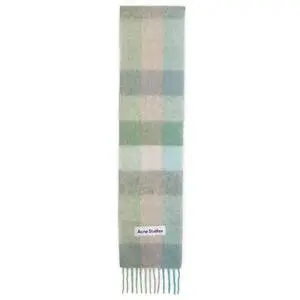 Acne Studios Vally Scarf Turquoise/grey/mint Green