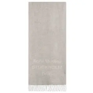 Acne Studios Venus 1996 New Rws Scarf - Light Grey Melange/white