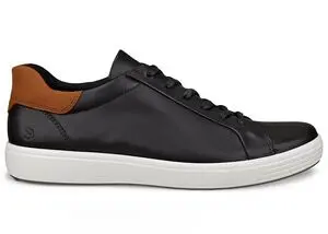 Ecco Soft 7 Lace Up Sneaker - Black/brown/white