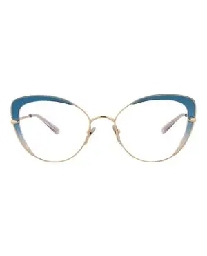 Pomellato Cat Eye Metal Optical Frames - Gold Gold Transparent (pm0125o/30014246/002)