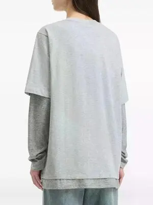 B+AB Layered Cotton T-shirt