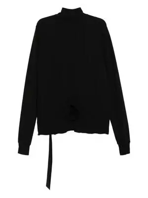 Rick Owens Funnel-neck Long-sleeve Sweatshirt