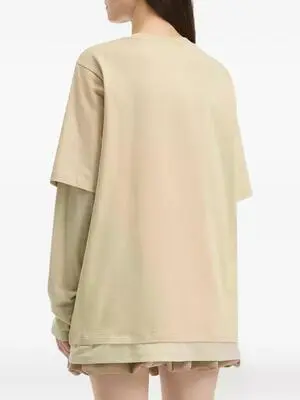 B+AB Layered Cotton T-shirt