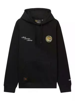 Alpha Industries Tiger-patch Embroidered-logo Hoodie