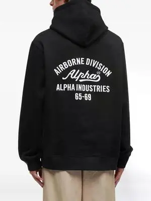 Alpha Industries Tiger-patch Embroidered-logo Hoodie