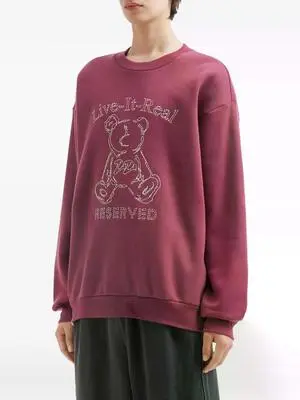 Izzue Embroidered Crewneck Sweatshirt - Red