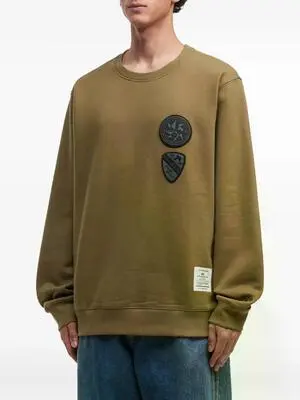 Alpha Industries Crew-neck Sweatshirt With Patch Pockets