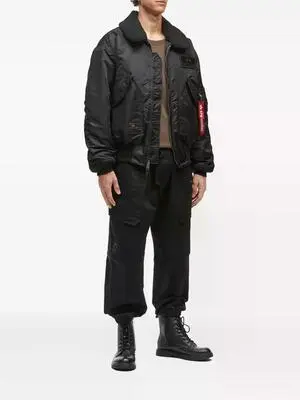 Alpha Industries Sherpa-collar Bomber Jacket - Black