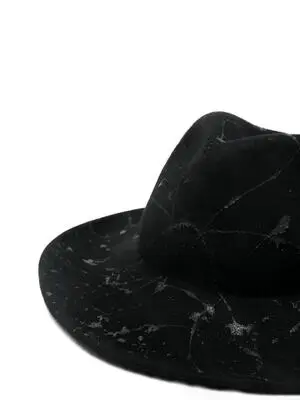 YESEY Crackle-print Fedora Hat