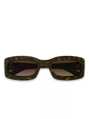 Gucci Tortoiseshell Rectangle Sunglasses