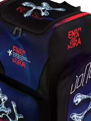 ENERGIA PURA Liquid-print Double-zip Backpack