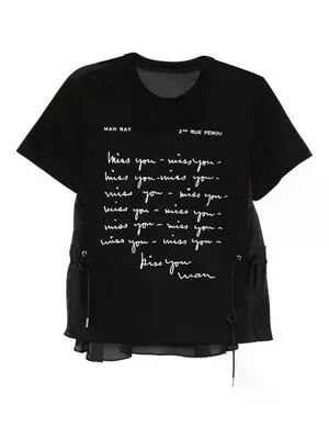 Sacai Script-printed Blouse