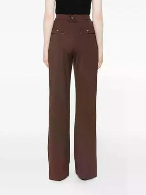 Elisabetta Franchi Pleated Trousers With Button Details