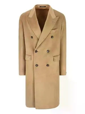 Tagliatore Double-breasted Virgin Wool Coat - Neutrals