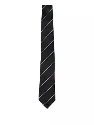 Giorgio Armani Regimental Neck Tie - Black