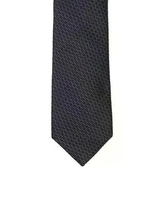 Giorgio Armani Geometric-print Neck Tie - Blue