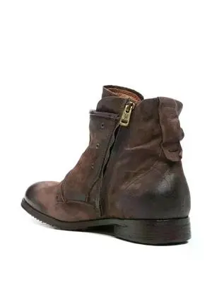 A.S.98 Leather Buckle Boots