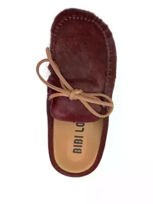 BIBI LOU Leather Mules With Tie Detail
