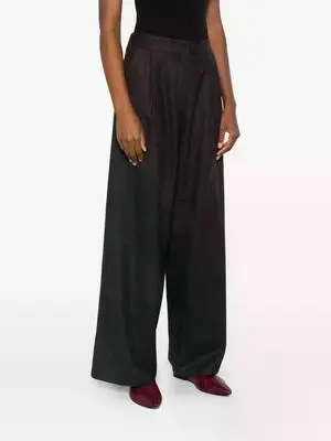 Dusan Wide Leg Wool Trousers